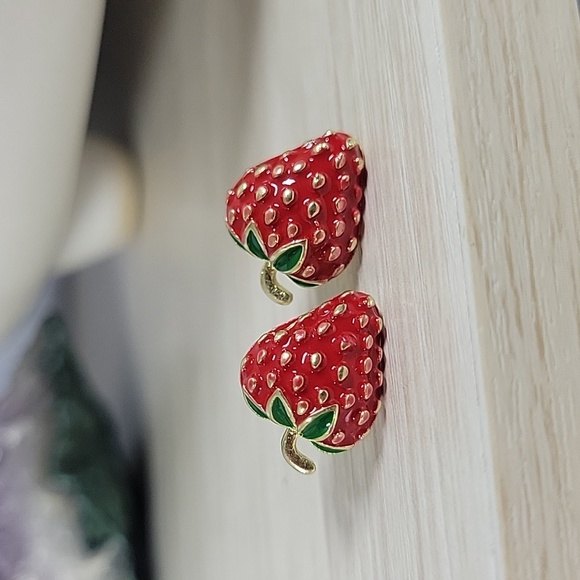 Boden | Jewelry | Strawberry Stud Earrings S925 | Poshmark